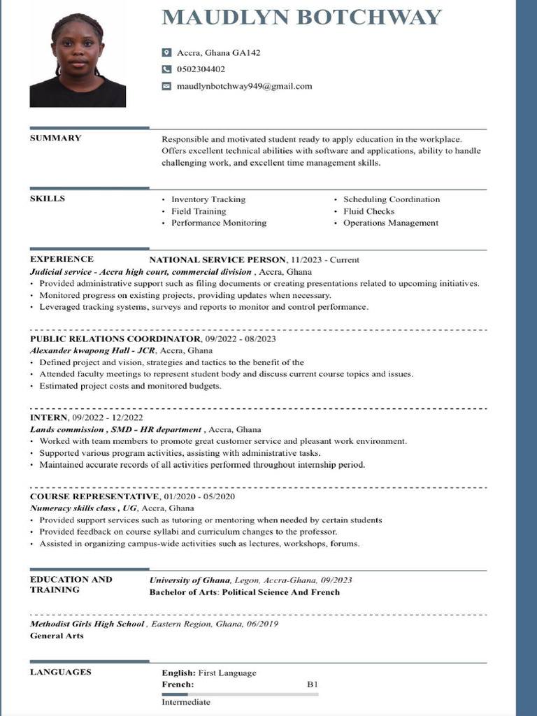 Curriculum Vitae - MB | PDF