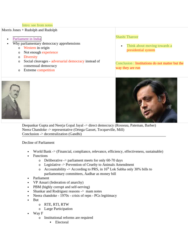 Paper-1 22 Parliament | PDF