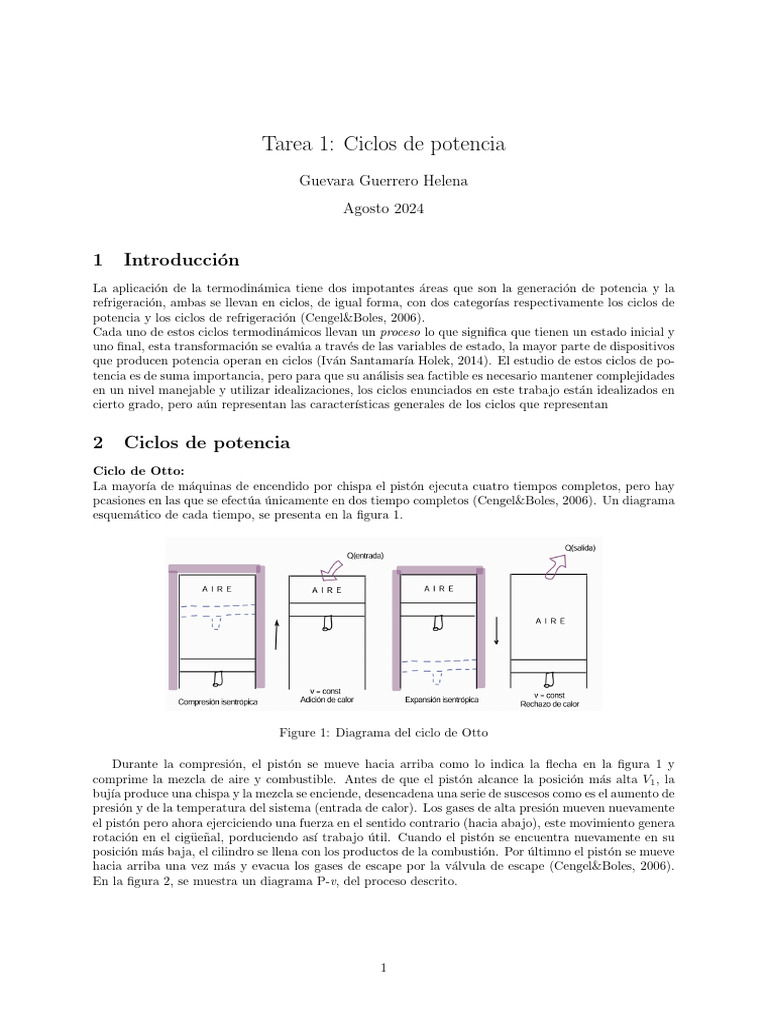 Tarea 1 Termodinámica | PDF