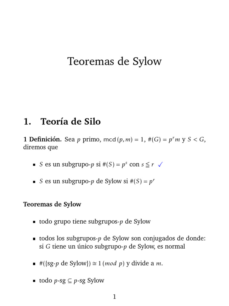 02-Teoremas de Sylow | PDF