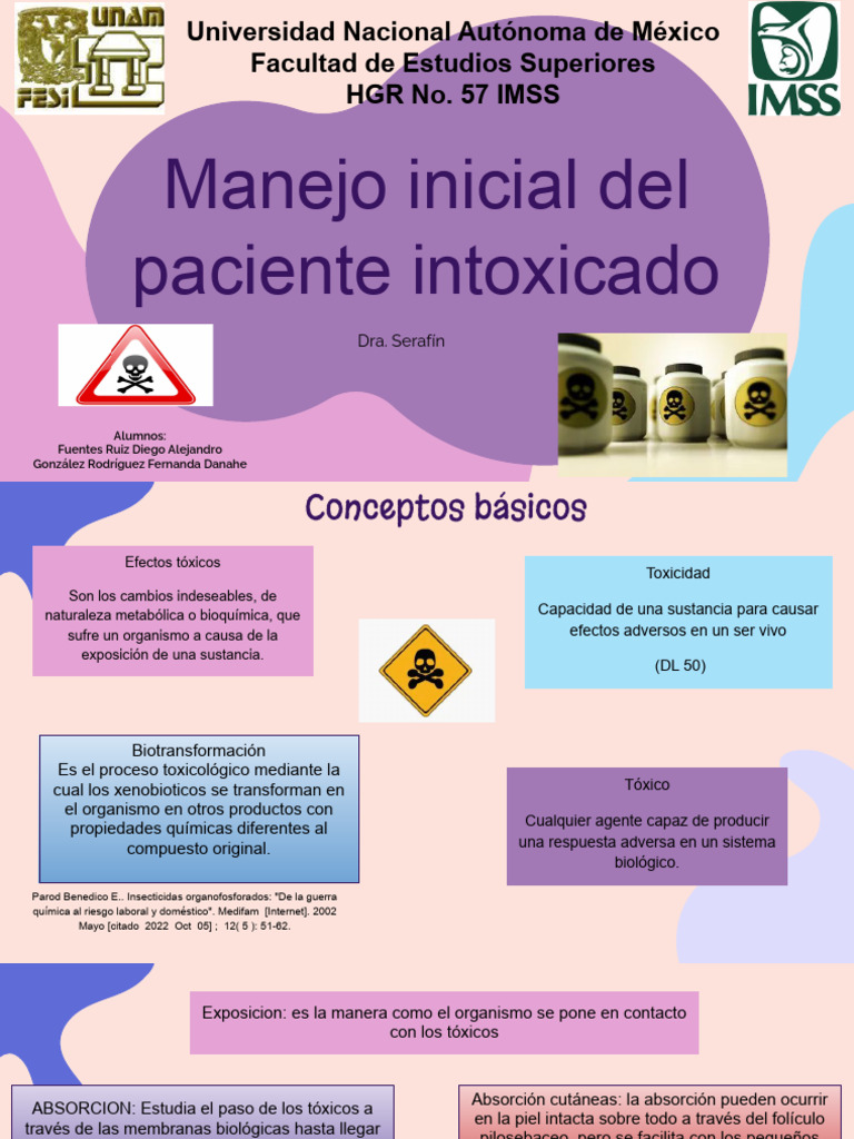 Manejo Inicial Del Paciente Intoxicado | PDF | Benzodiazepinas | Toxicidad