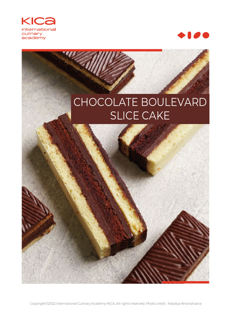 Chocolate Boulevard Slice Cake Recipe | PDF | Cakes | Foods