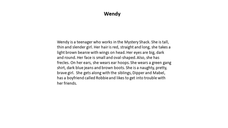 Wendy | PDF