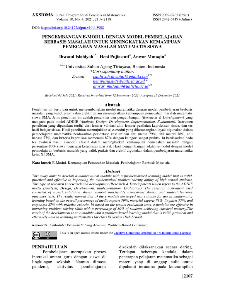 Pengembangan E Modul Dengan Model Pembel | PDF