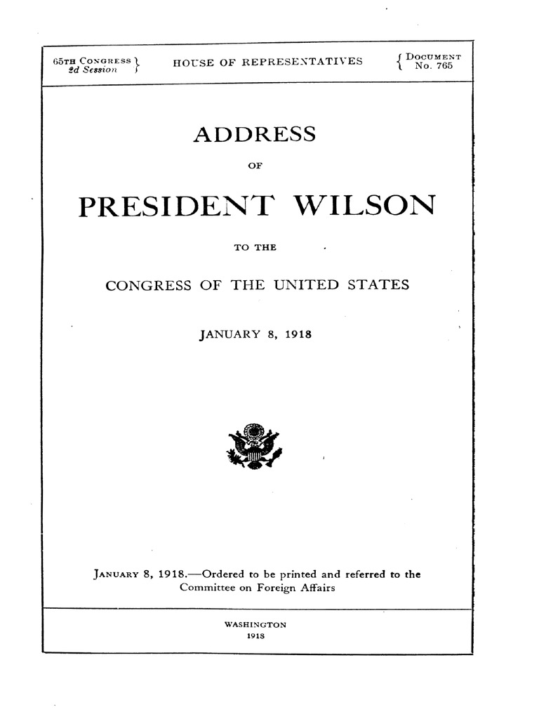 Wilson's 14 Points | PDF