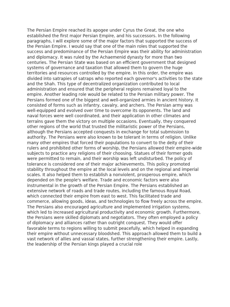 The Persian Empire | PDF