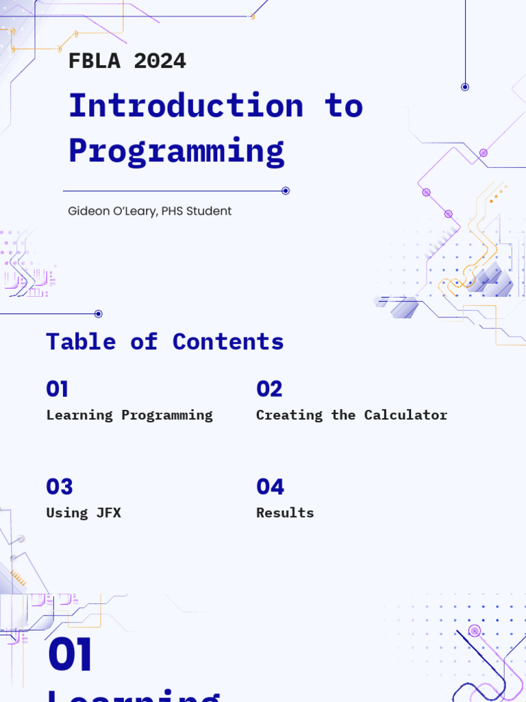 GO Introduction To Programming FBLA | PDF