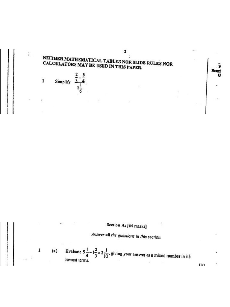 Maths Small Test | PDF