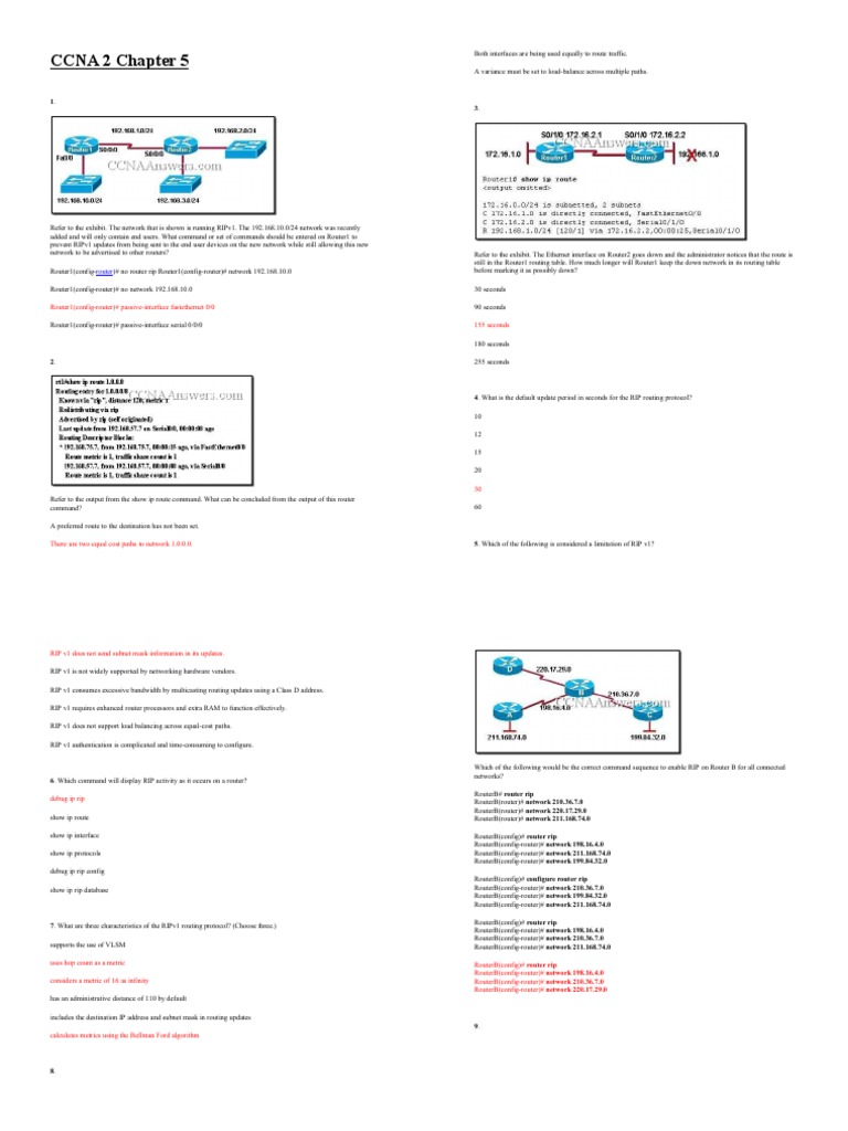 Ccna 2 Chapter 5 Pdf Router Computing Routing