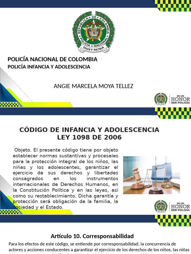 Policia Infancia y Adolescencia - Angie Moya | PDF