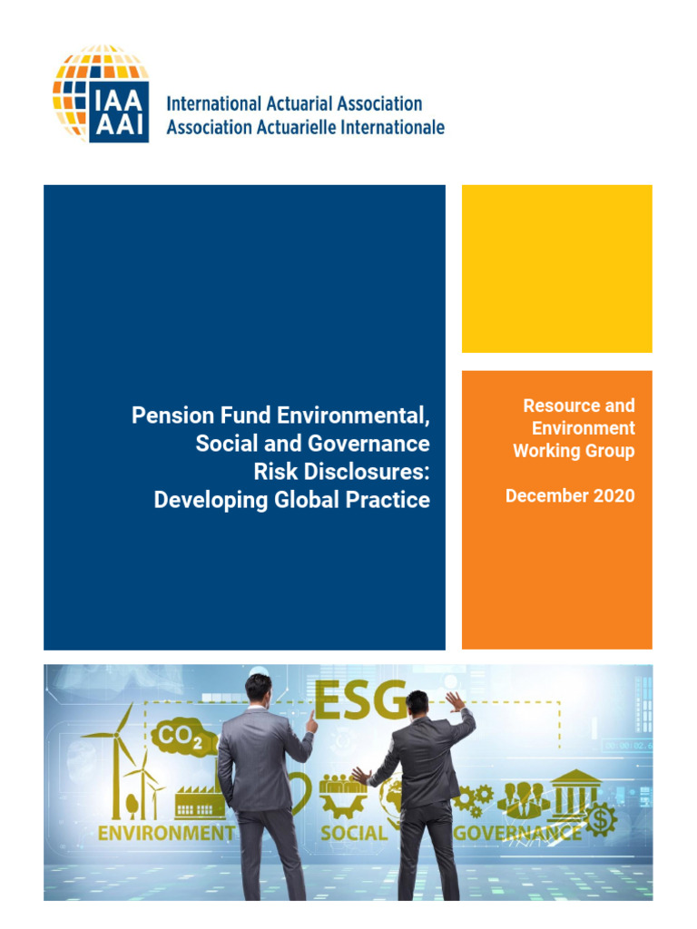 REWG Pension Fund ESG Risk Disclosures | PDF