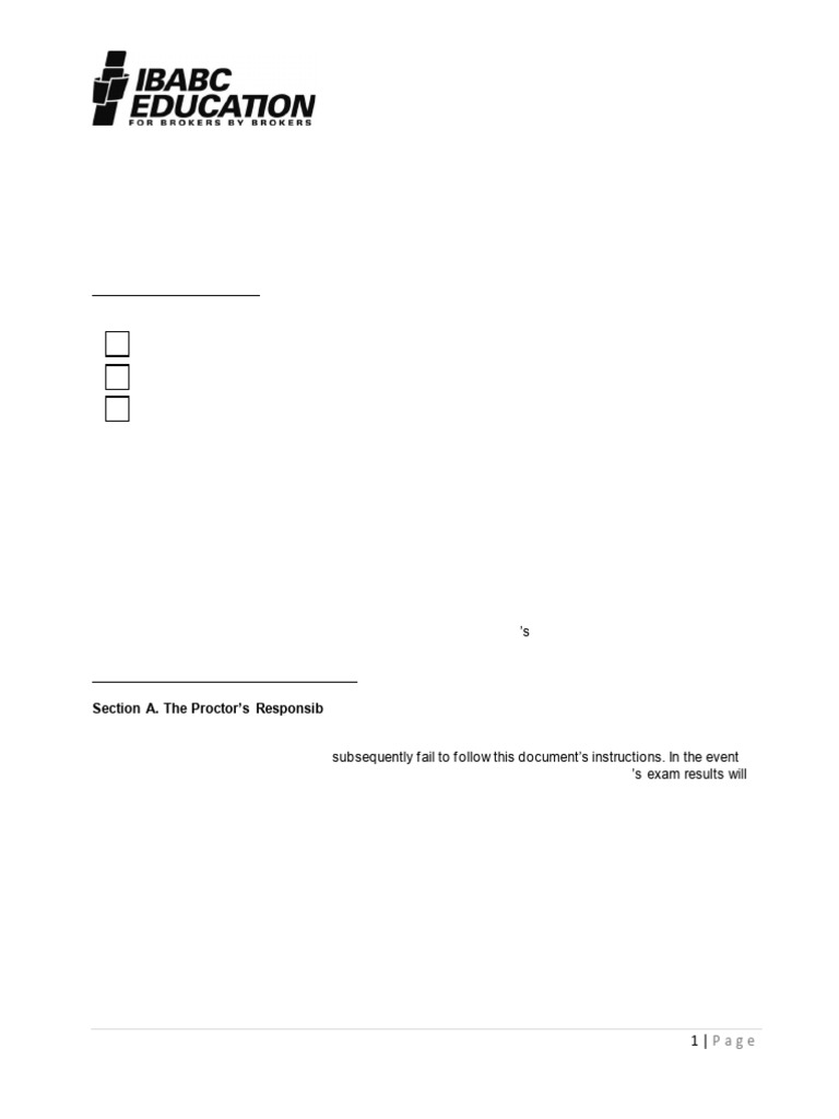 CAIB Proctor and Policy Form - Oct 2022-FILLABLE | PDF