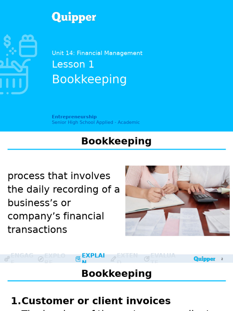 Entrep Bookkeeping | PDF
