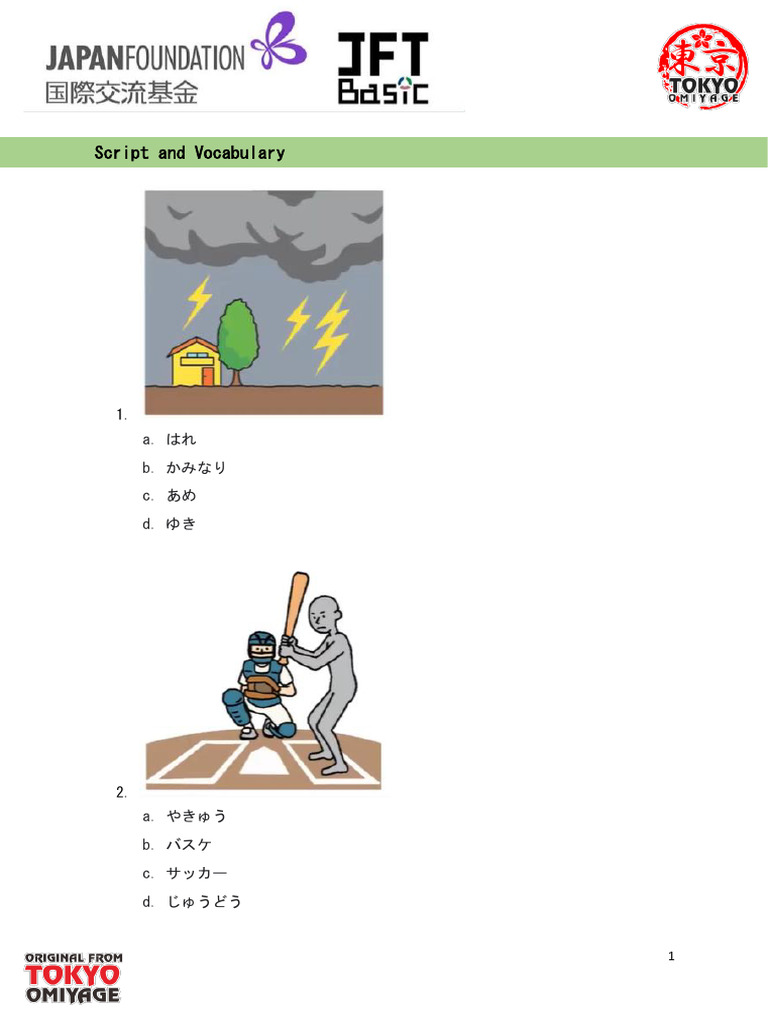 Latihan Soal JFT Ke 5 | PDF
