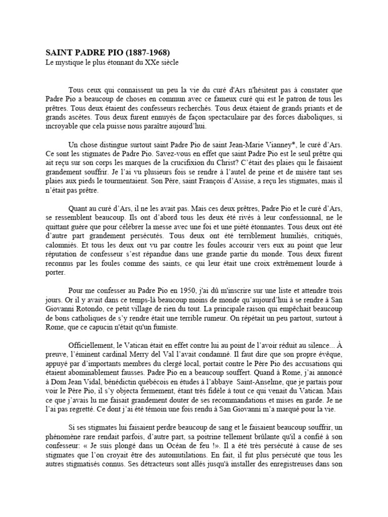 Saint Padre Pio | PDF