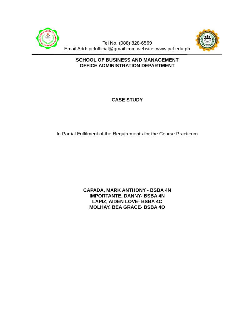 Case Study Sample | PDF