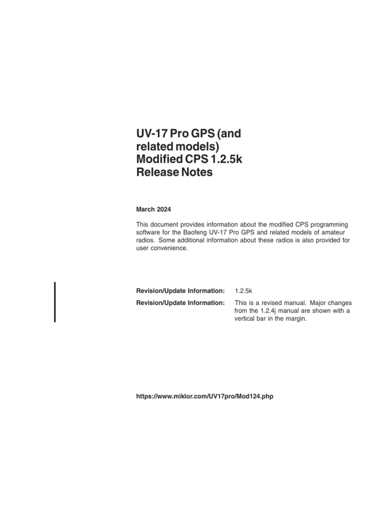 Modified CPS Release Notes Uv17 | PDF
