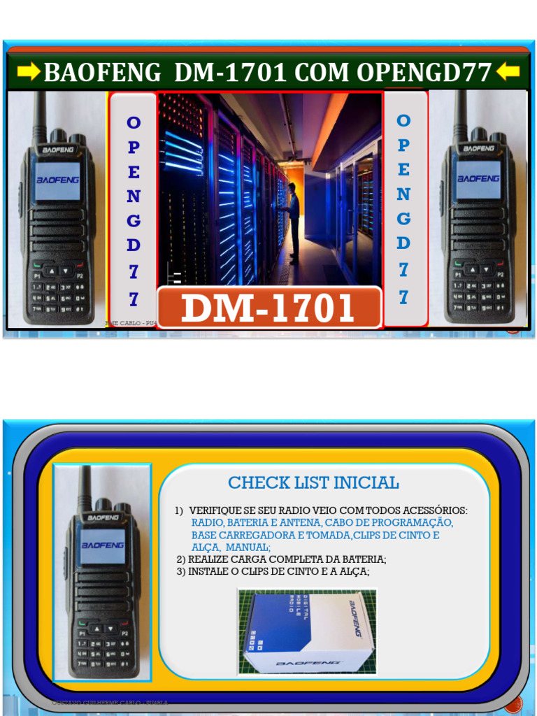 Dm1701 Com Opengd77 | PDF