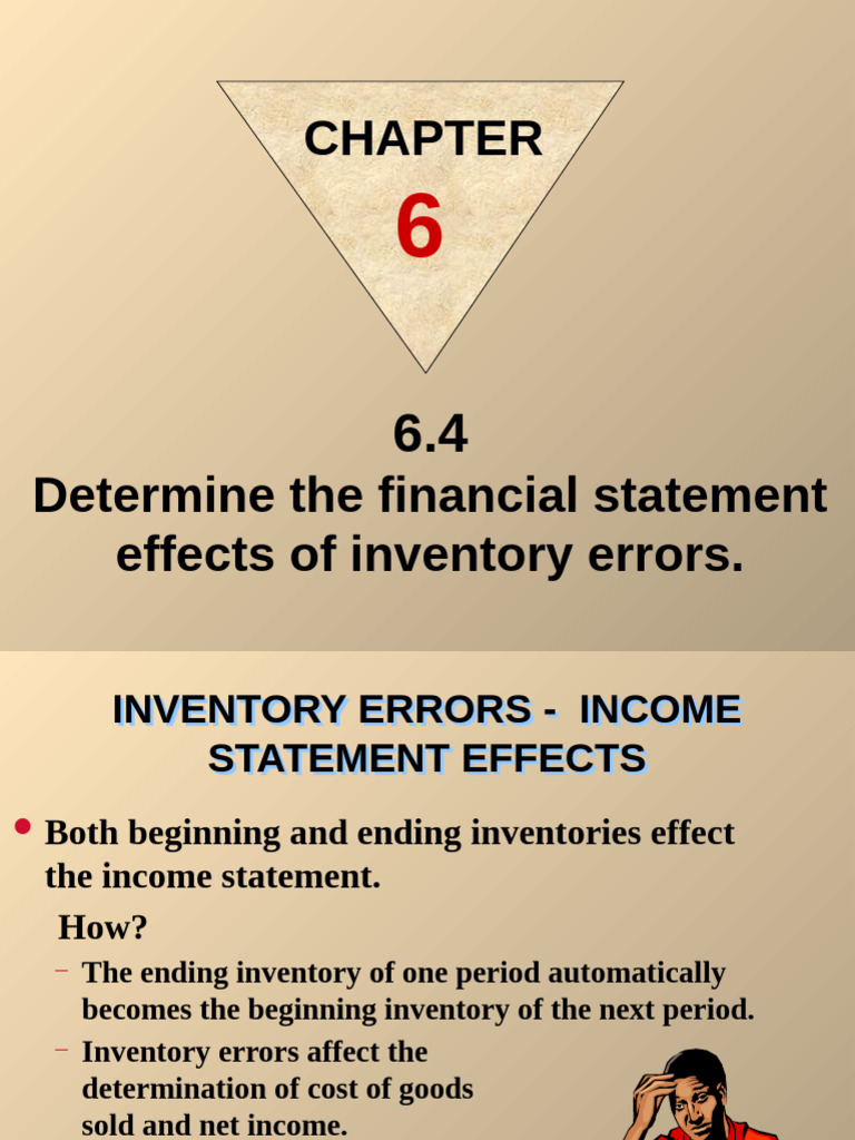 6.4 - Determine The Financial Statement Effects of Inventory Errors | PDF