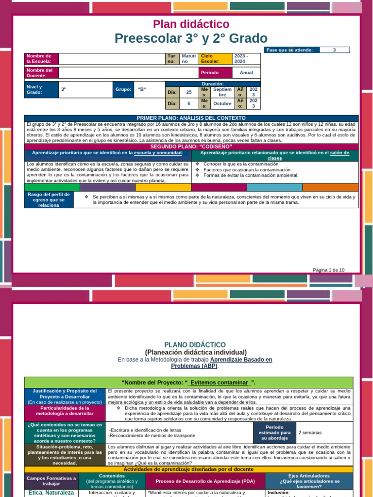 Planeacion MD 3 4 Al 15 de Septiembre | PDF