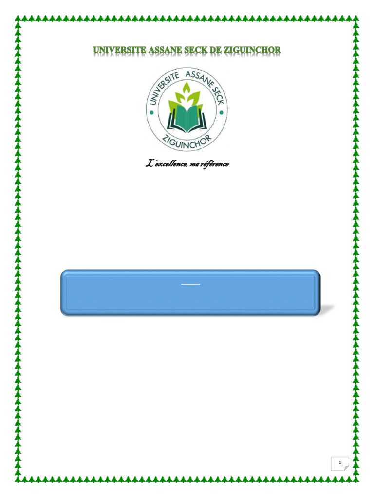 Universite Assane Seck de Ziguinchor | PDF
