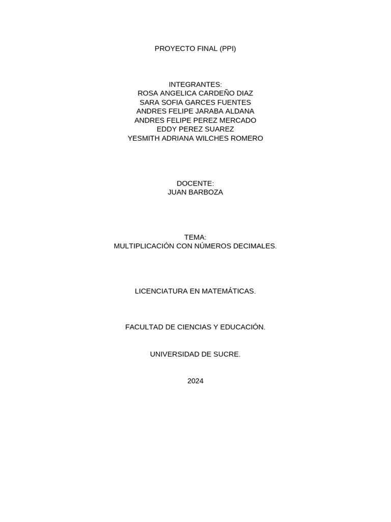 Proyecto Final (Ppi) | PDF