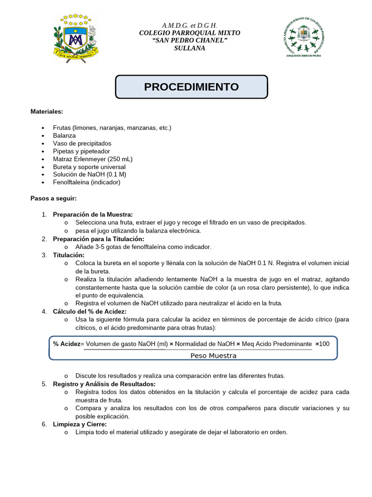 4to Sec - Procedimiento Lab1 | PDF