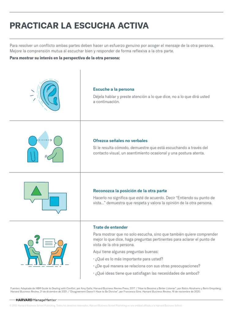PRACTICAR LA ESCUCHA ACTIVA | PDF