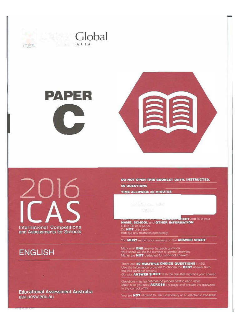Icas Paper C | PDF