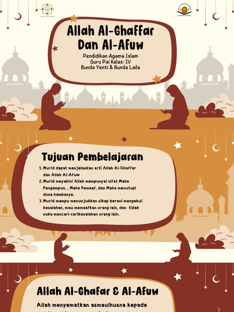 Pelajaran Ke-3 - Allah Al-Ghaffar & Al-'Afuw | PDF