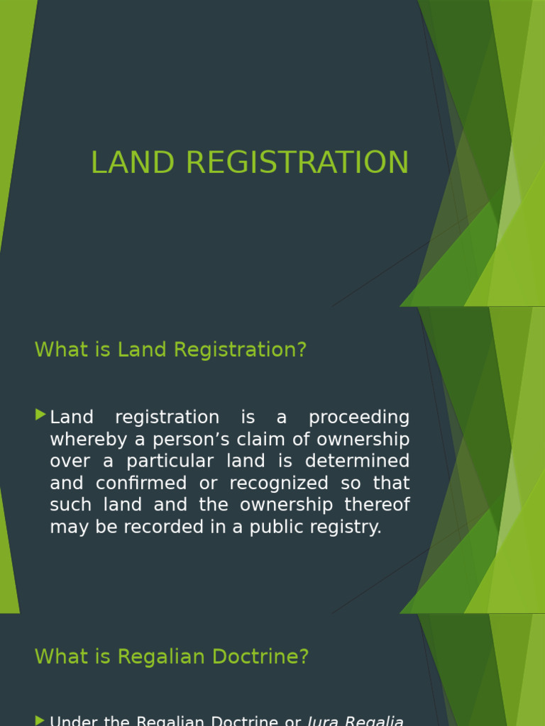 Land Registration Seminar Final | PDF