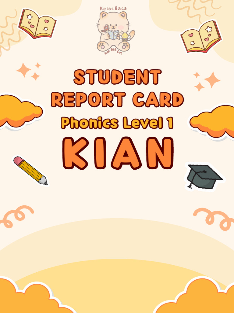 Report Kian Phonics Level 1 | PDF