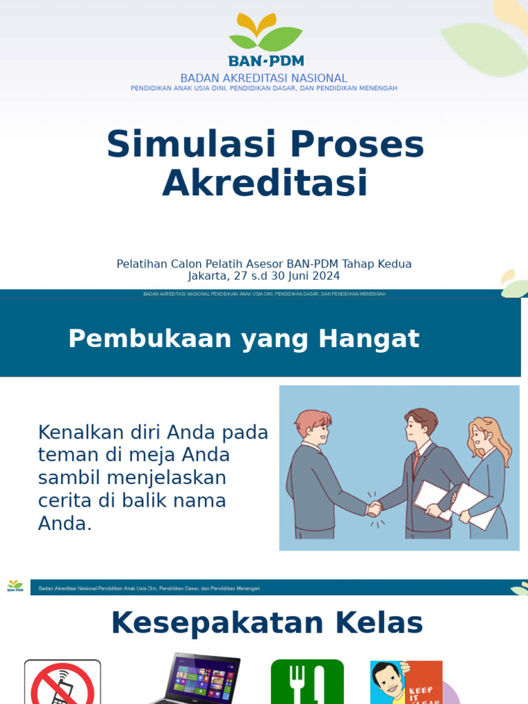 Simulasi Proses Akreditasi | PDF