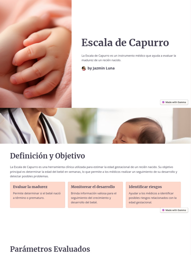 Escala de Capurro | PDF