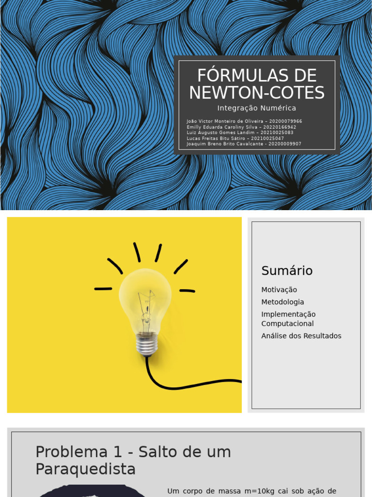 Fórmulas de Newton Cotes | PDF | Integral | Enseñanza de matemática