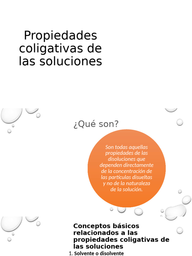 Propiedades Coligativas de Las Soluciones Imprimir | PDF ...