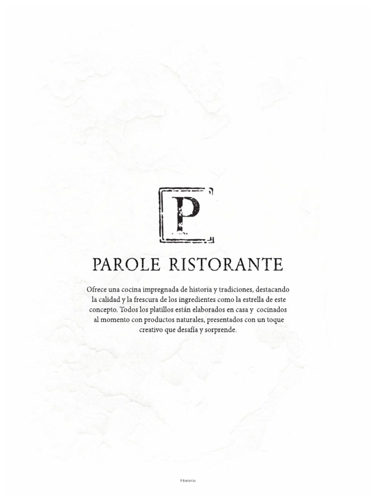 Menú Parole Cdmx 2023 Sin Precio-esp | PDF