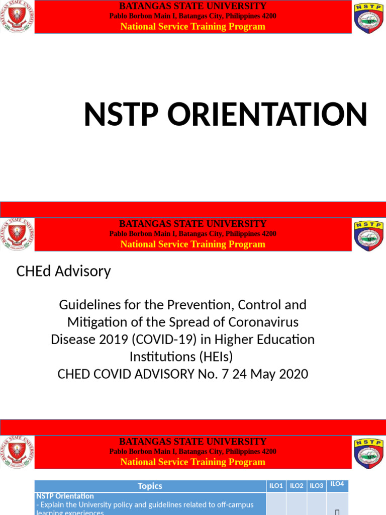 NSTP_Orientation | PDF