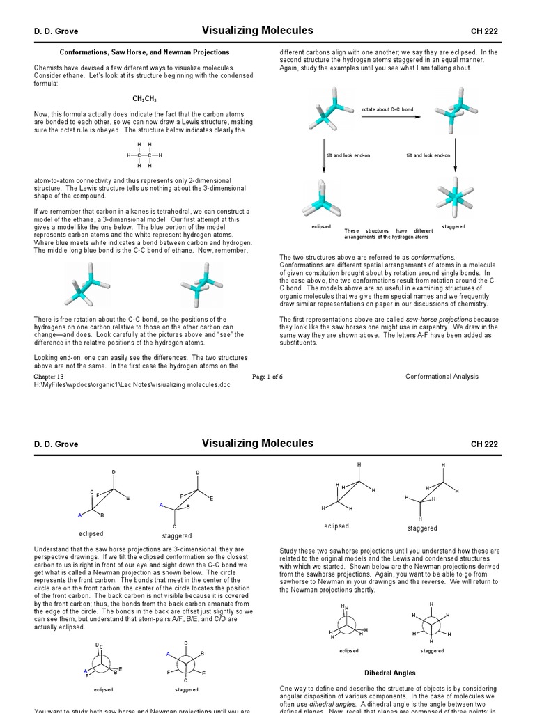 Visualizing Molecules: D. D. Grove | PDF | Conformational Isomerism ... Visualizing Molecules: D. D. Grove | PDF | Conformational Isomerism ...
