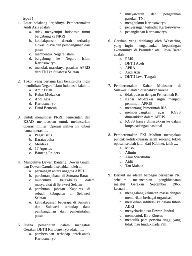 XII Wajib UTS Semester 1 | PDF