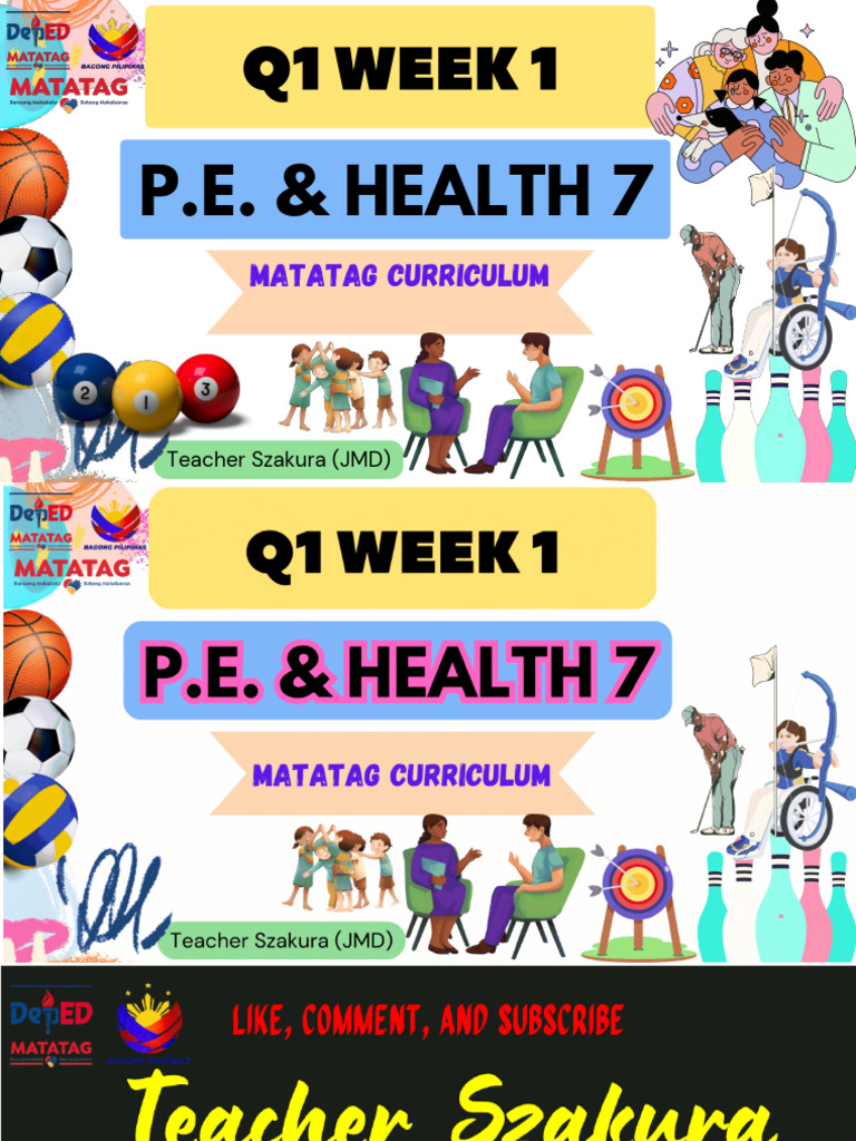 Pe&Health 7.quarter 1.week 1 Matatag Curriculum | PDF | Adolescence ...