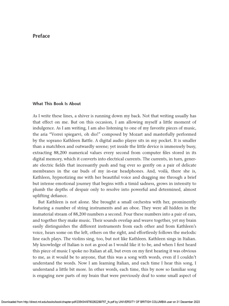 Auditory Neuroscience - Making Sense of Sound | PDF