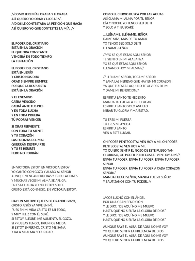 Como Jeremías Oraba y Lloraba | PDF