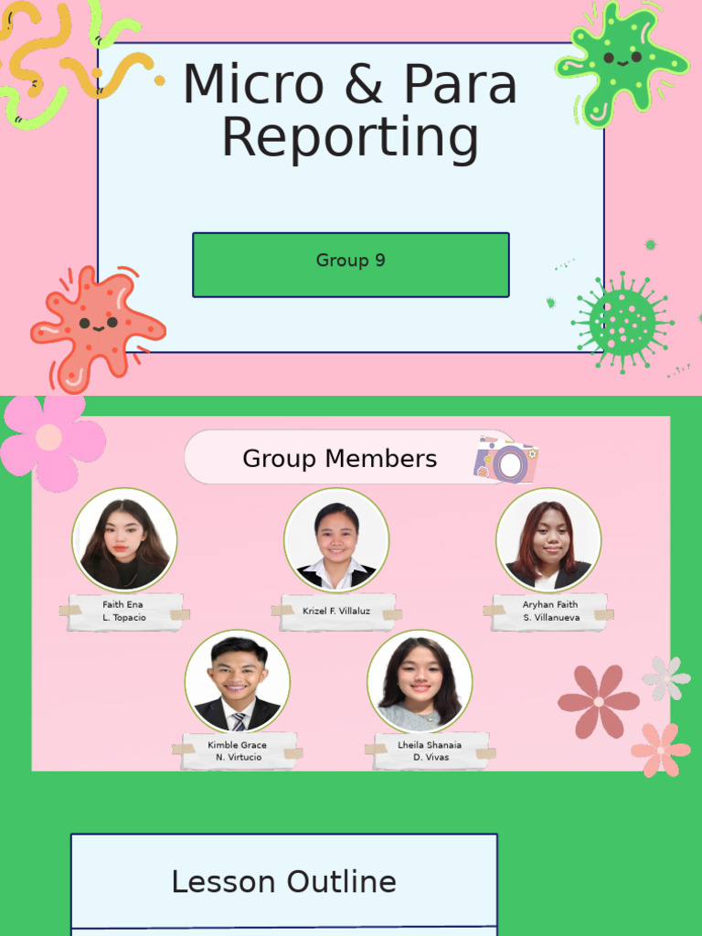 Group 9 - Micropara Reporting | PDF