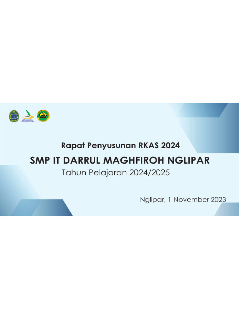 Rapat Penyusunan RKAS 2024-2025 | PDF