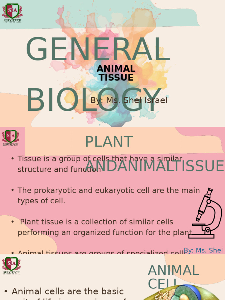 Genbio - 4TH Lecture - Animal Tissue | PDF