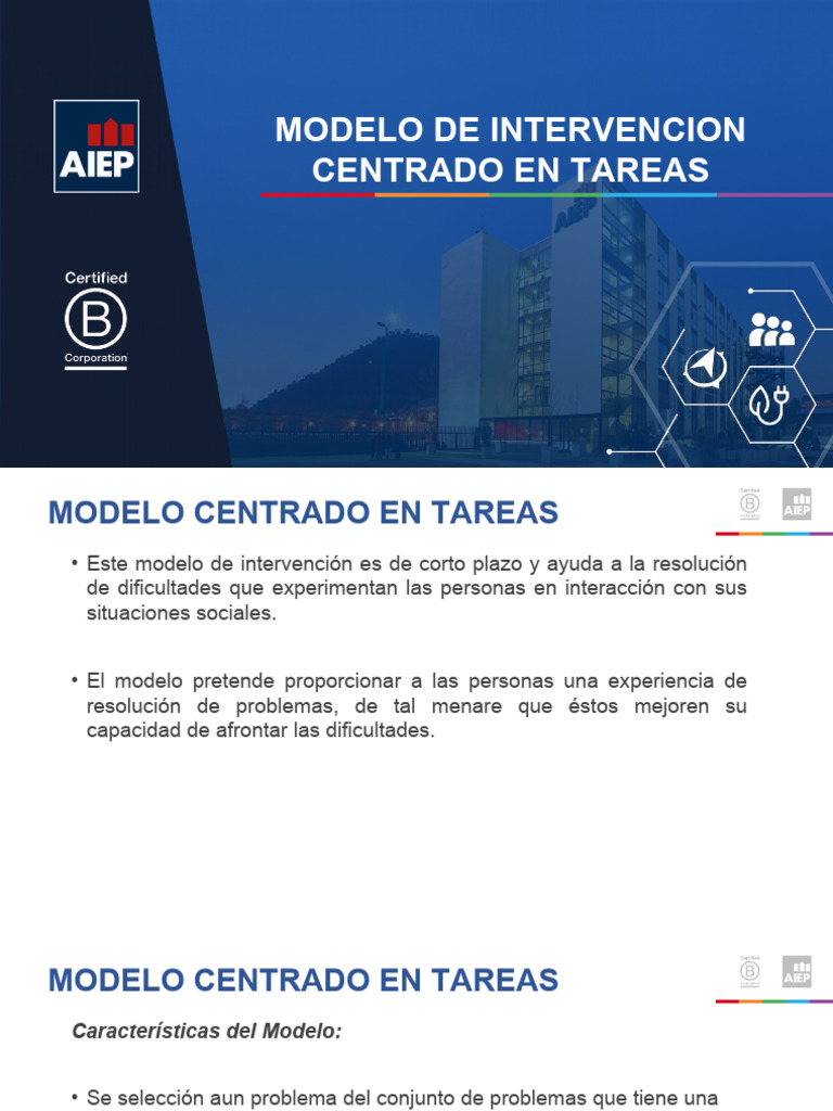 Modelo de Intervencion Centrado en Tareas.pptx | PDF