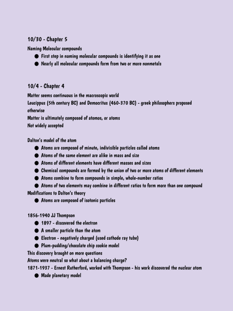 chem 101 de notes | PDF