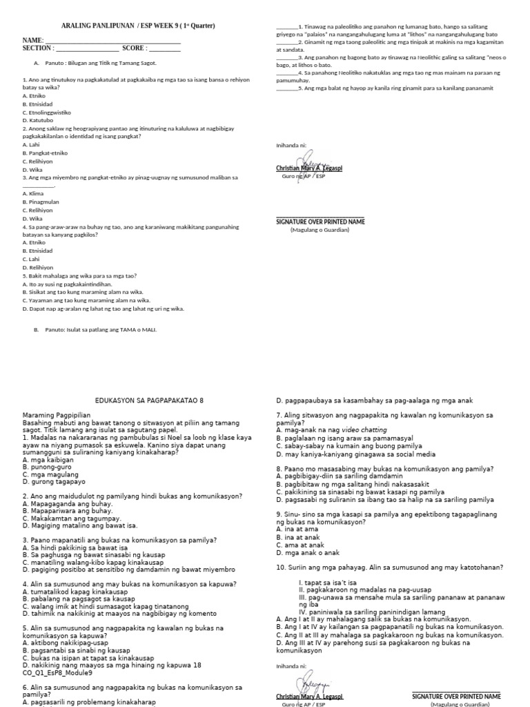 Intervention AP ESP | PDF