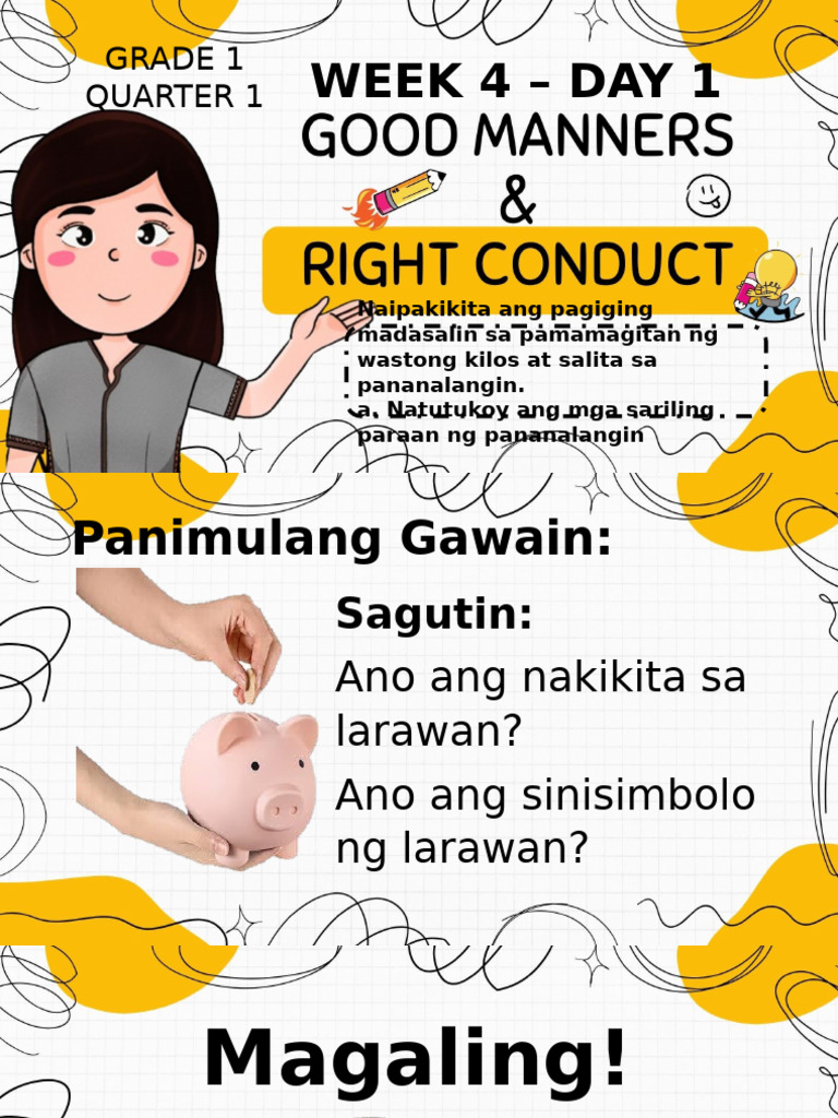 Grade 1 GMRC Week 4 | PDF